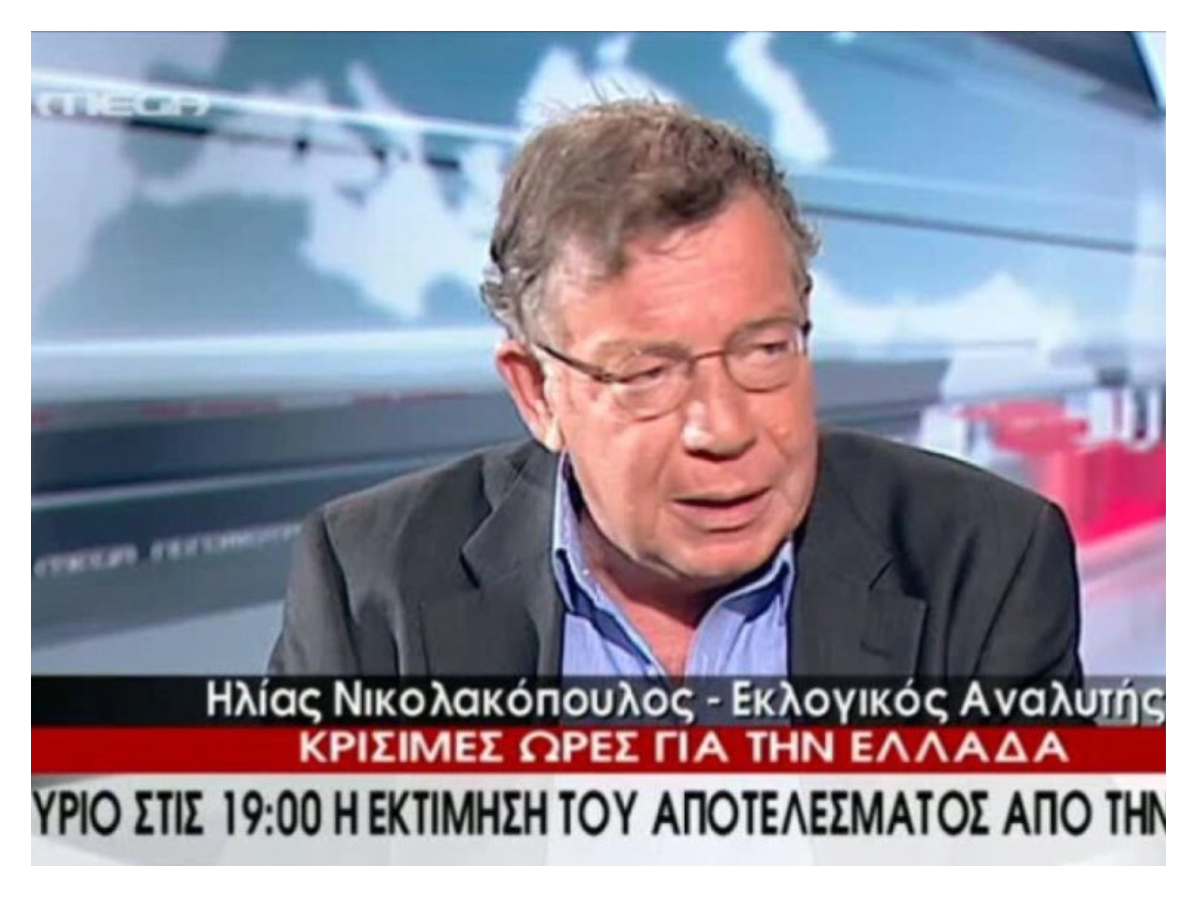 Ηλίας Νικολακόπουλος: Πέθανε από ανακοπή καρδιάς