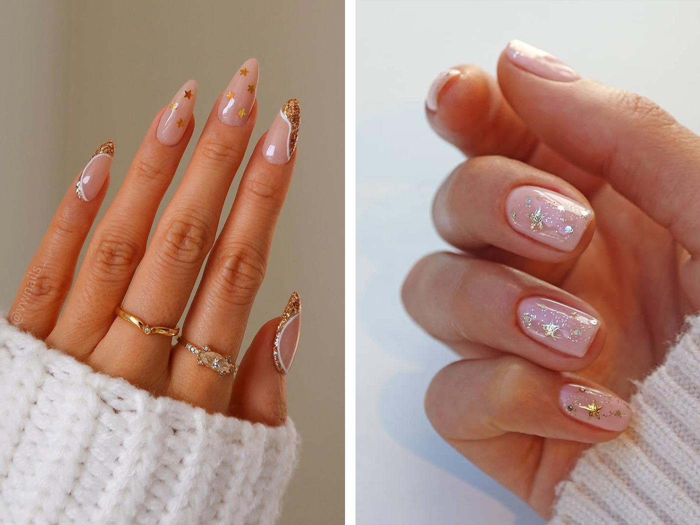 Glitter και shimmer μανικιούρ: Το look που σηματοδοτεί την έναρξη των ...