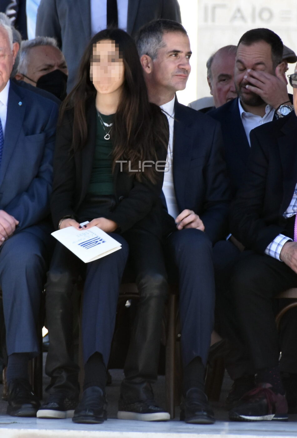 Κώστας Μπακογιάννης: Με την κόρη του, Δανάη Μπακογιάννη στη μαθητική ...