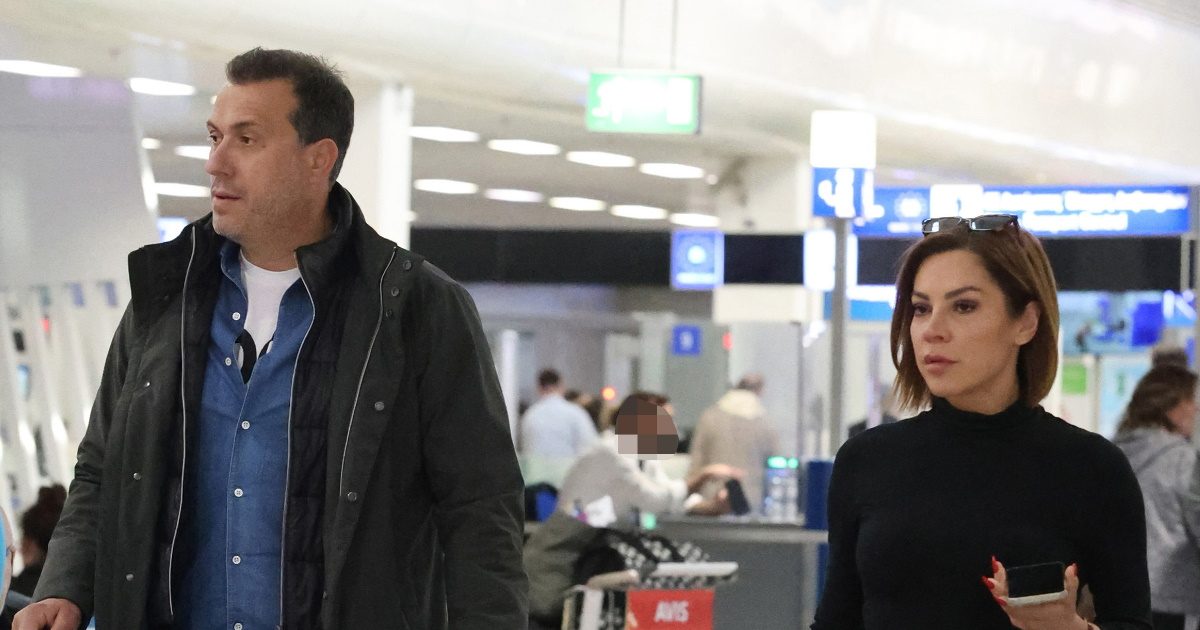 Μαριάντα Πιερίδη: Στο αεροδρόμιο με τον σύντροφό της, Πάνο Ιωάννου ...