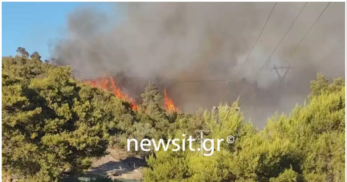 Φωτιά στη Σταμάτα: Νεκρός άνδρας από ανακοπή καρδιάς