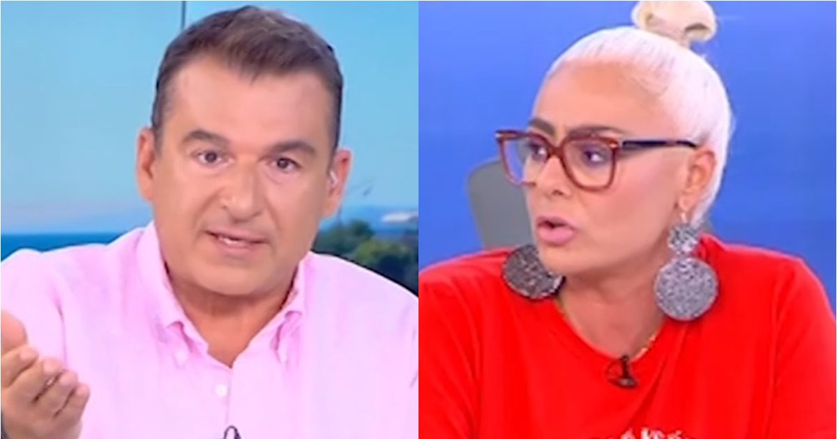 Αρπάχτηκαν Γιώργος Λιάγκας και Άρια Καλύβα on air: «Έλεος! Σταμάτα να ...