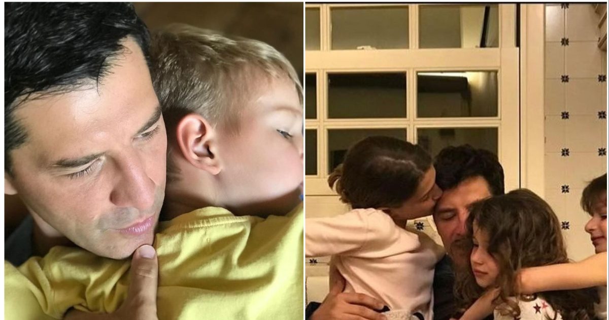 Σάκης Ρουβάς: Οι σπάνιες φωτογραφίες αγκαλιά με τα παιδιά του για την ...