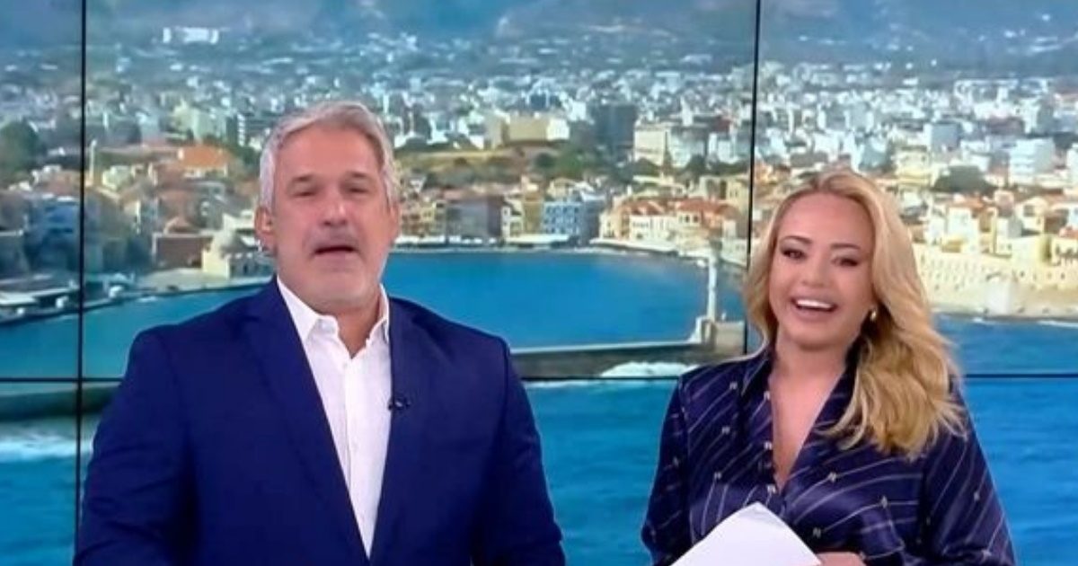 Χρύσα Φώσκολου: Έτσι υποδέχτηκε ο Σπύρος Χαριτάτος την συμπαρουσιάστριά ...