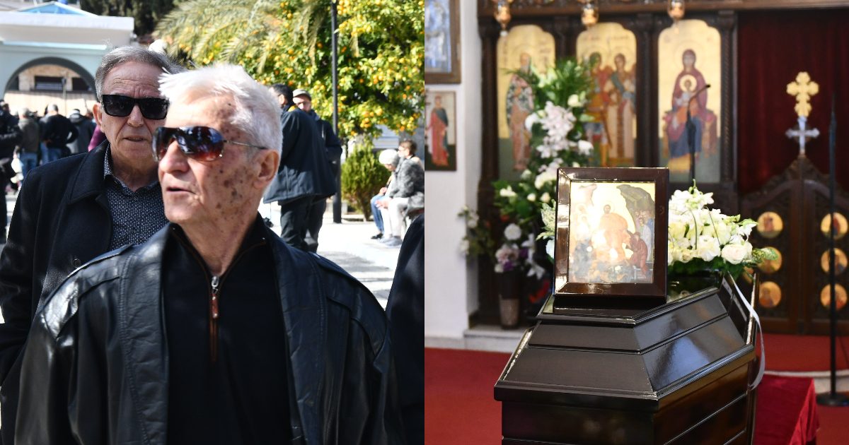 Κηδεία Καίτης Γκρέυ: Συγκινημένος ο γιος της στο τελευταίο «αντίο»