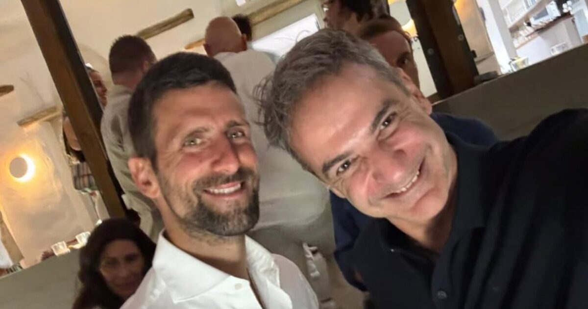 Κυριάκος Μητσοτάκης: Η συνάντηση με τον Νόβακ Τζόκοβιτς στην Τήνο