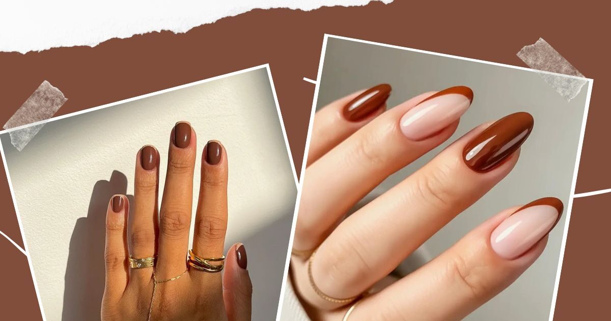 Chestnut nails: Το ζεστό χρώμα του κάστανου αποτυπώνεται στα νύχια και ...