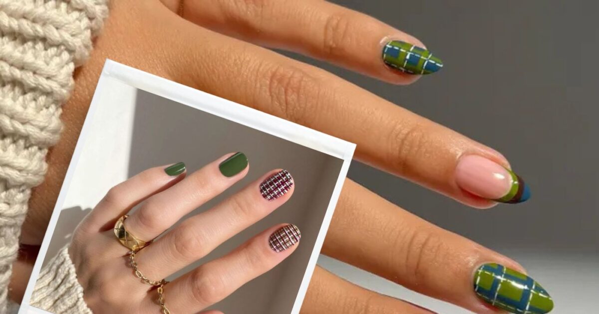 Plaid Νails: Η πιο cozy τάση στα νύχια είναι εδώ!
