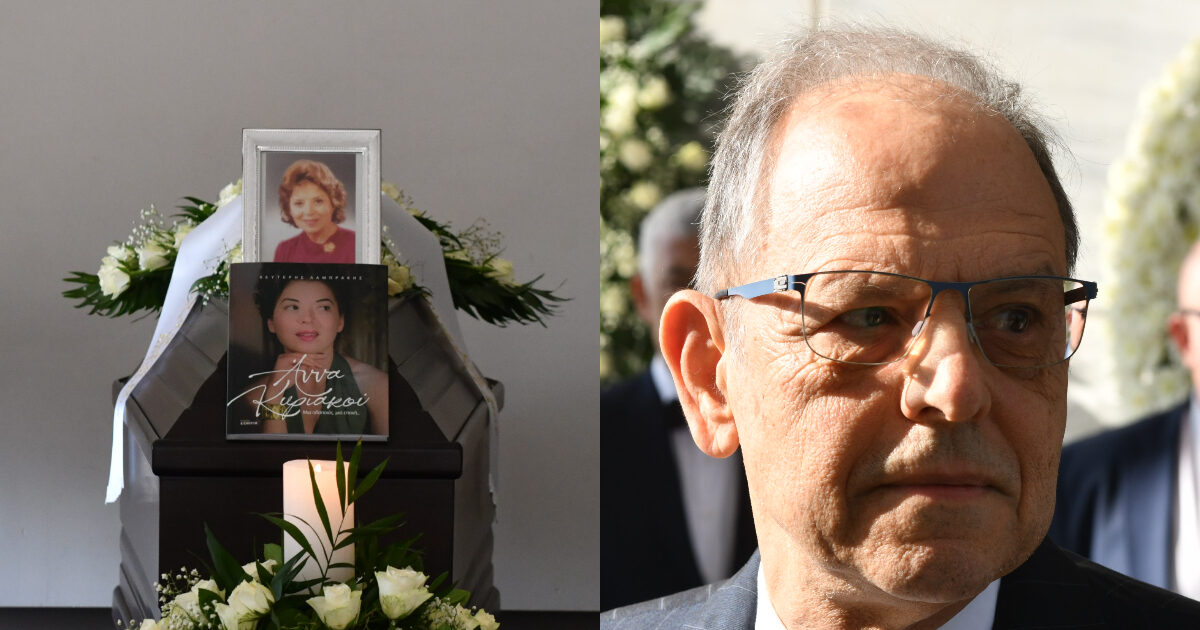 Άννα Κυριακού: Θλίψη στην κηδεία της - Συγκινημένος ο γιος της