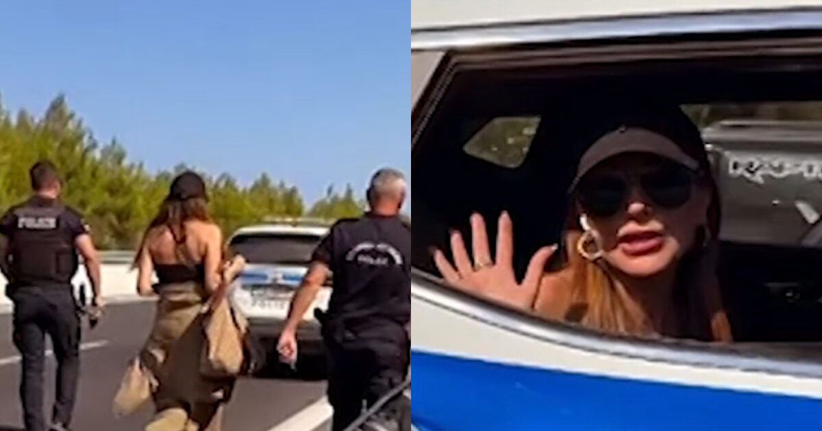 Δέσποινα Βανδή - Βίντεο: Περιπολικό της αστυνομίας την μεταφέρει μετά ...